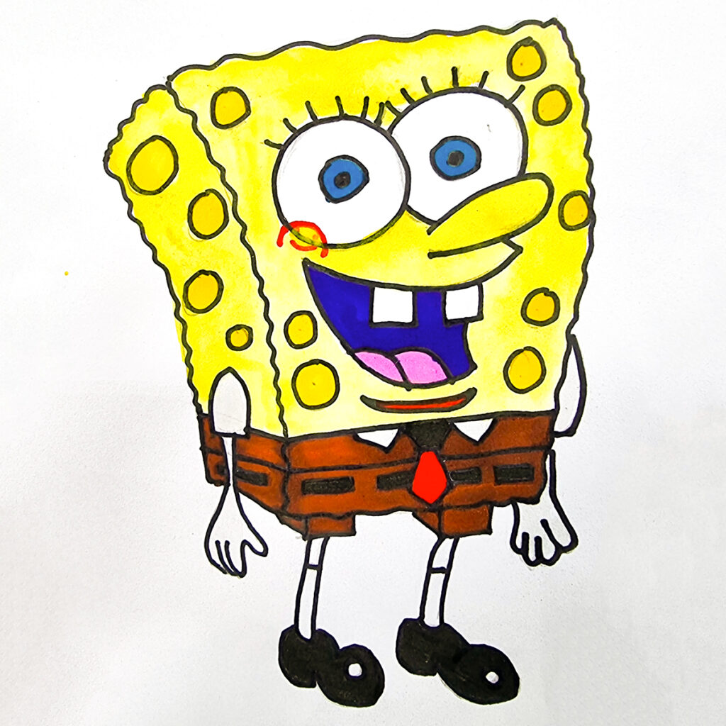 رسم سبونج بوب بالخطوات - الكومبيوترجي | حجّار. تِك alcomputerjy